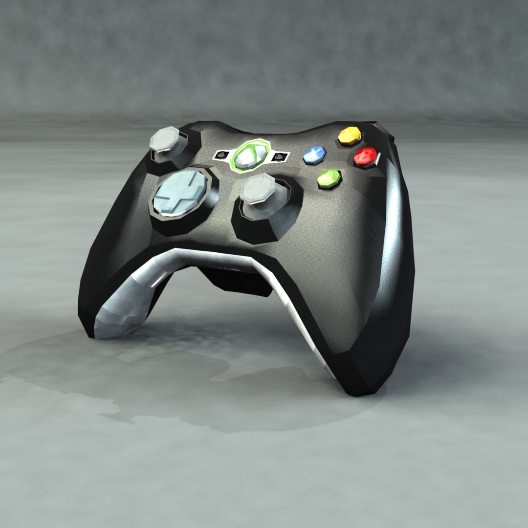 3d Model Xbox 360 Controller