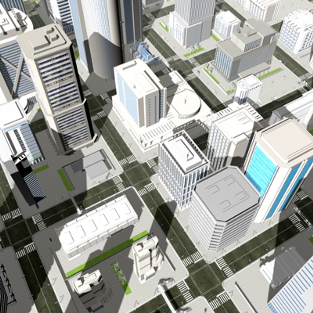 city buildings 3d model