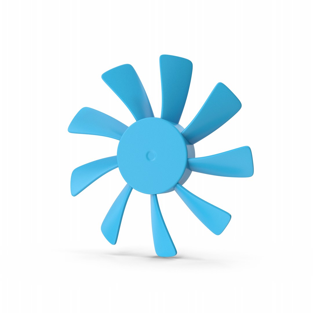 Blue Plastic Propeller 3D Model - TurboSquid 2354678