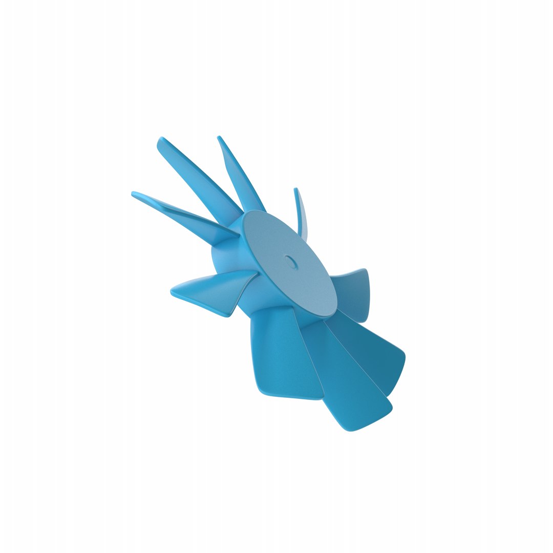 Blue Plastic Propeller 3D Model - TurboSquid 2354678