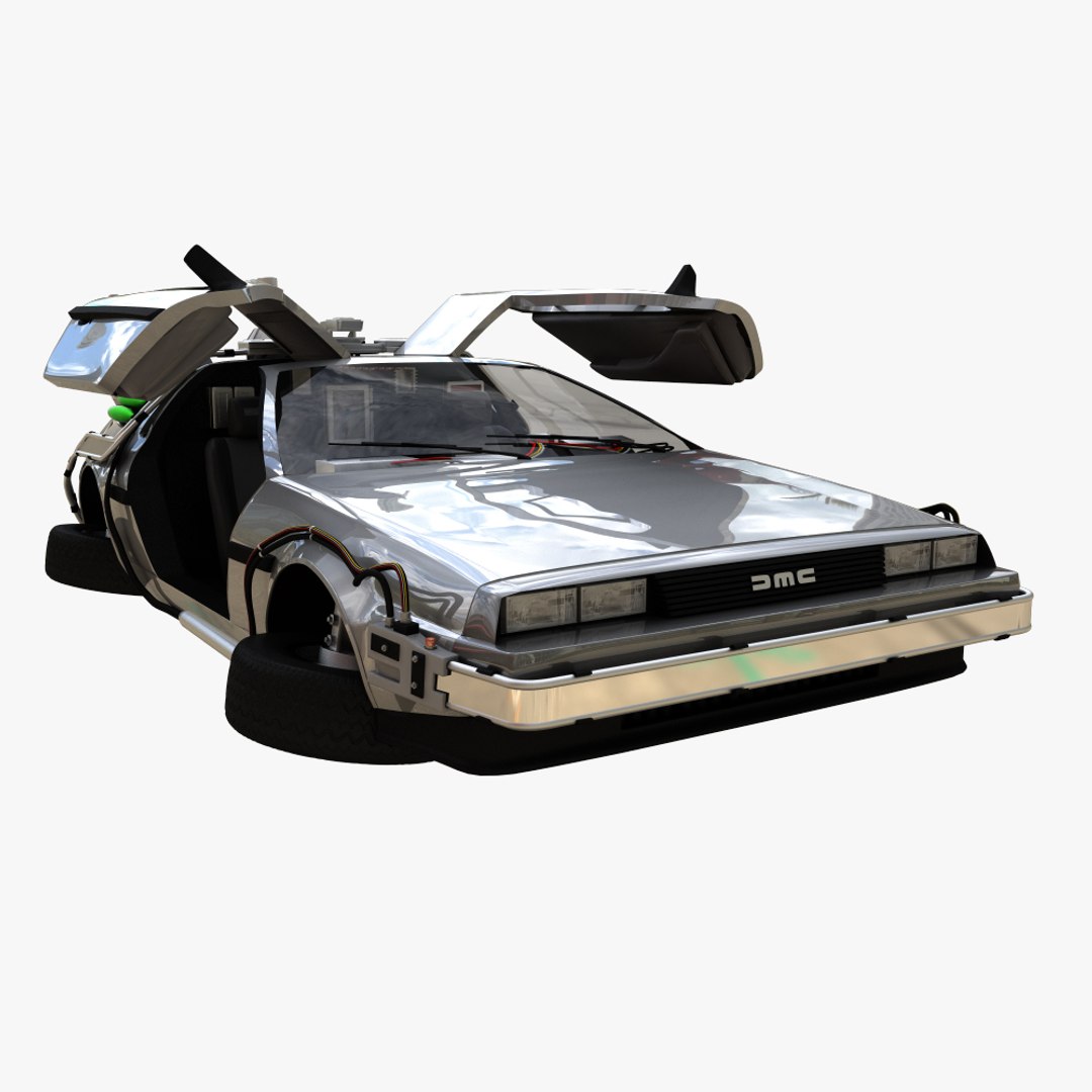 Delorean Time Machine Flying