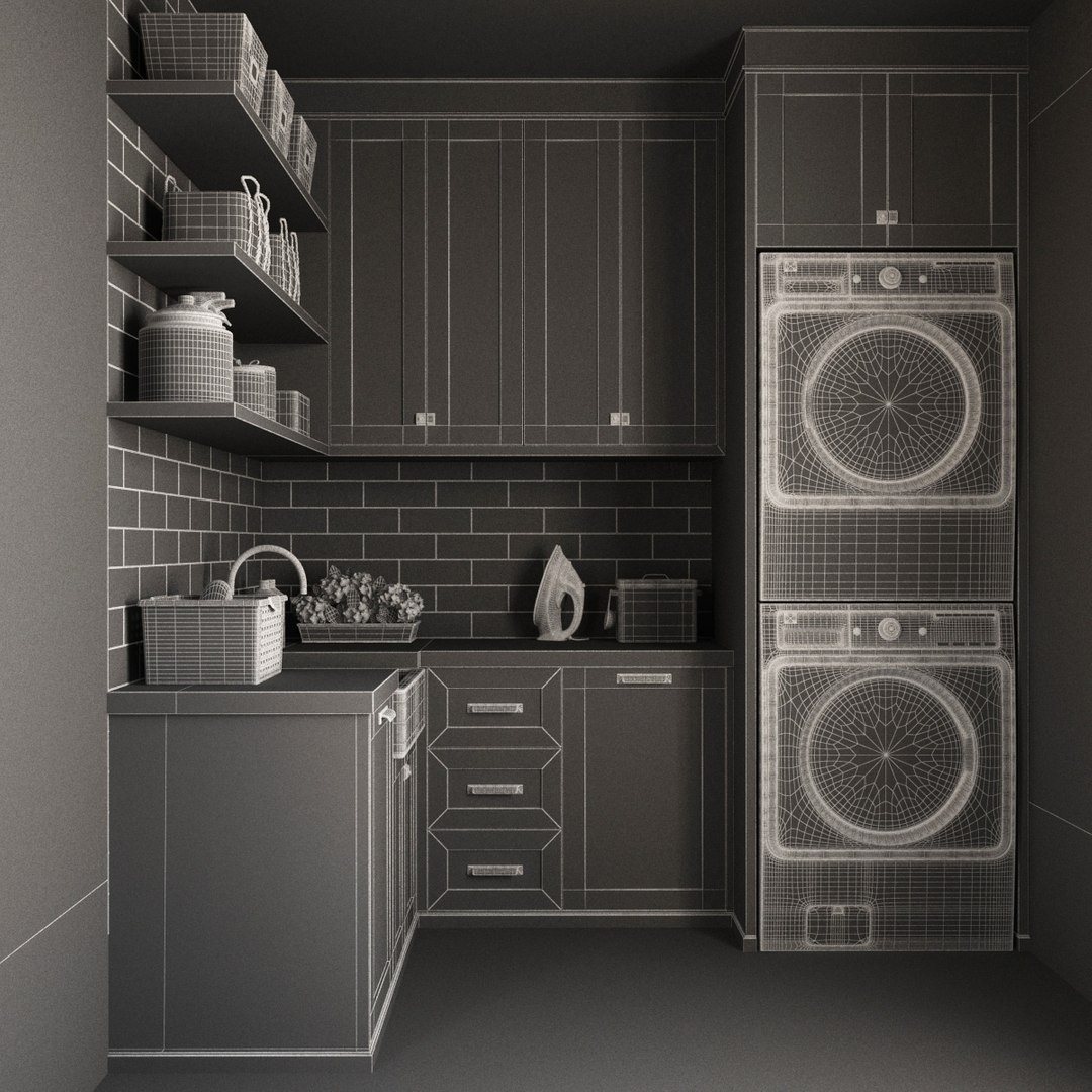 Laundry 3D Model - TurboSquid 1616601