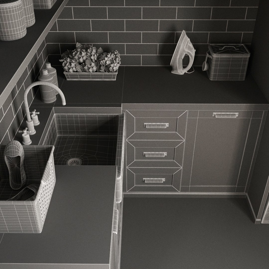 Laundry 3D Model - TurboSquid 1616601