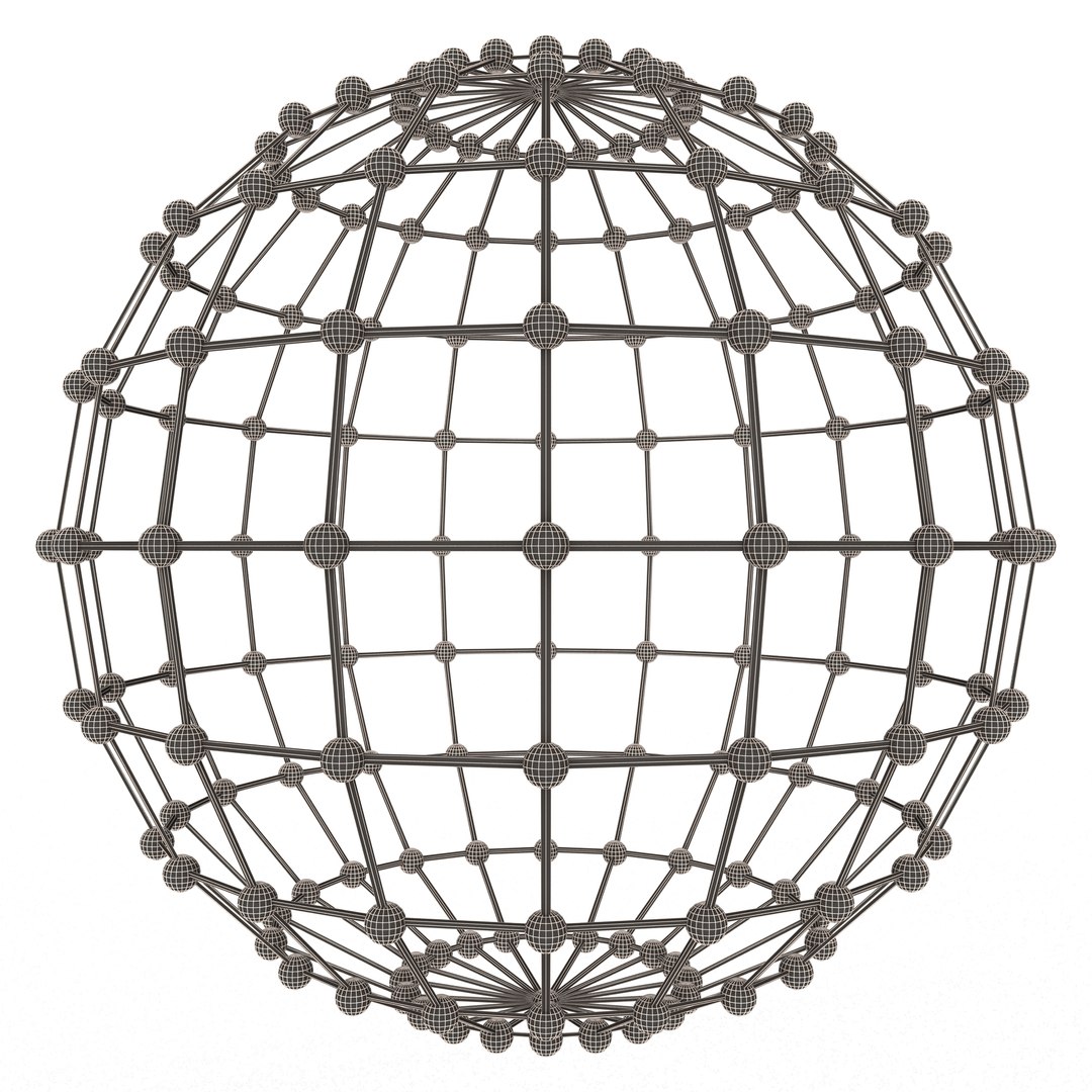 3D Wireframe Sphere 003 Model - TurboSquid 1914286