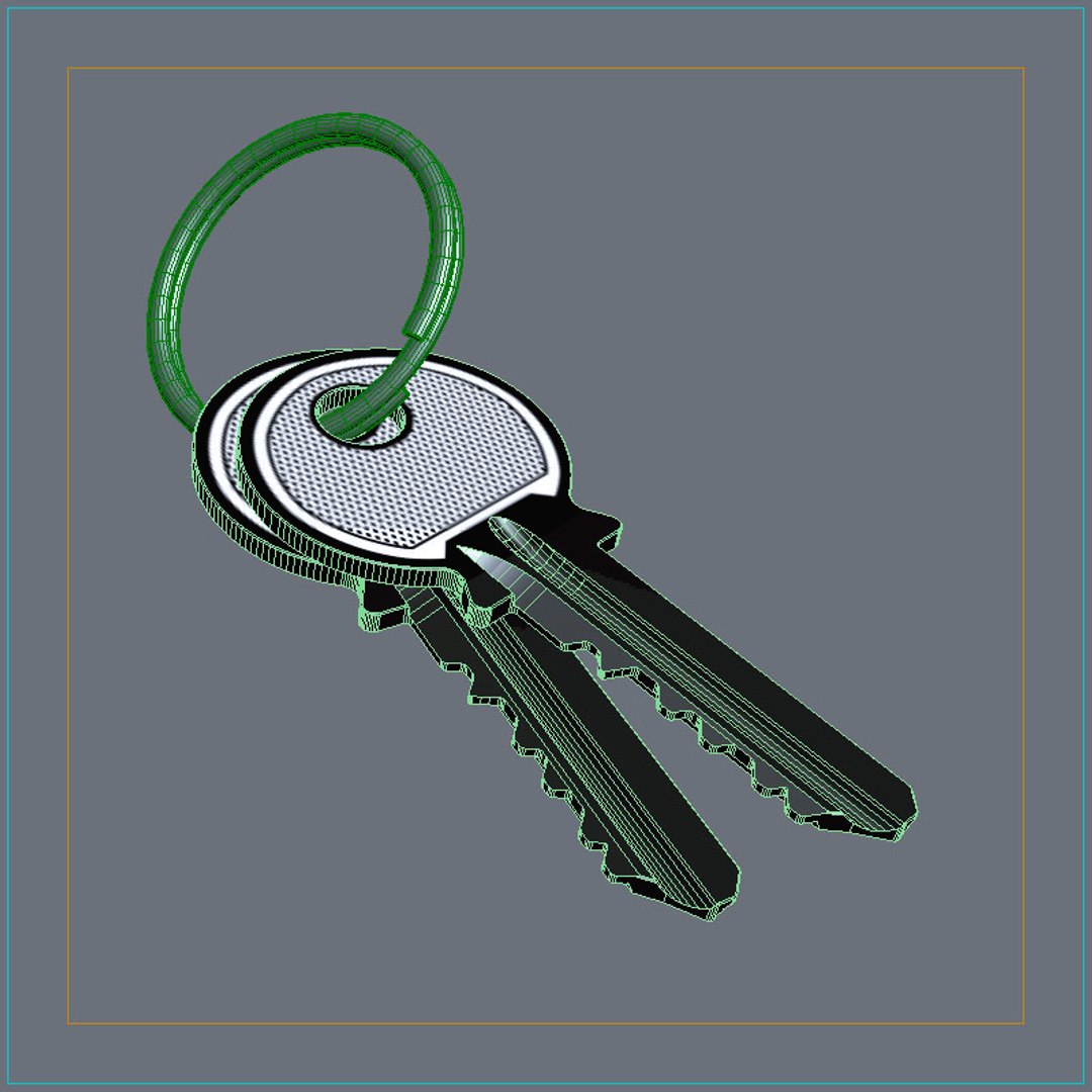 3d model of keys