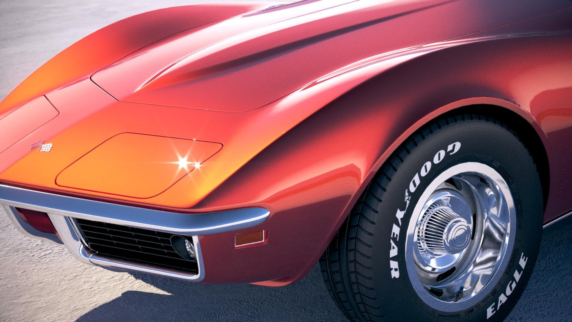 3d Chevrolet Corvette C3