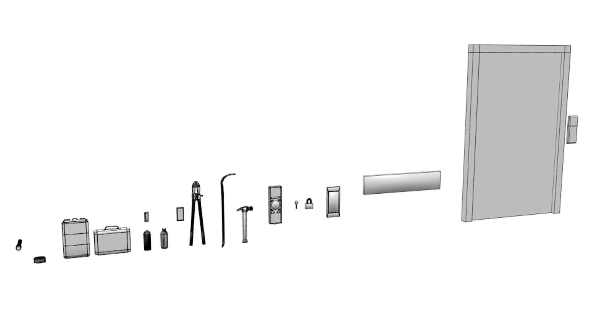 Horror props 3D model - TurboSquid 1345079