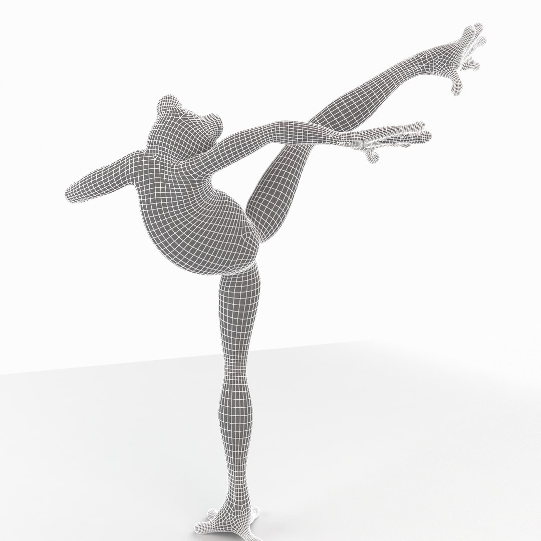 3d Model Frog Statuette