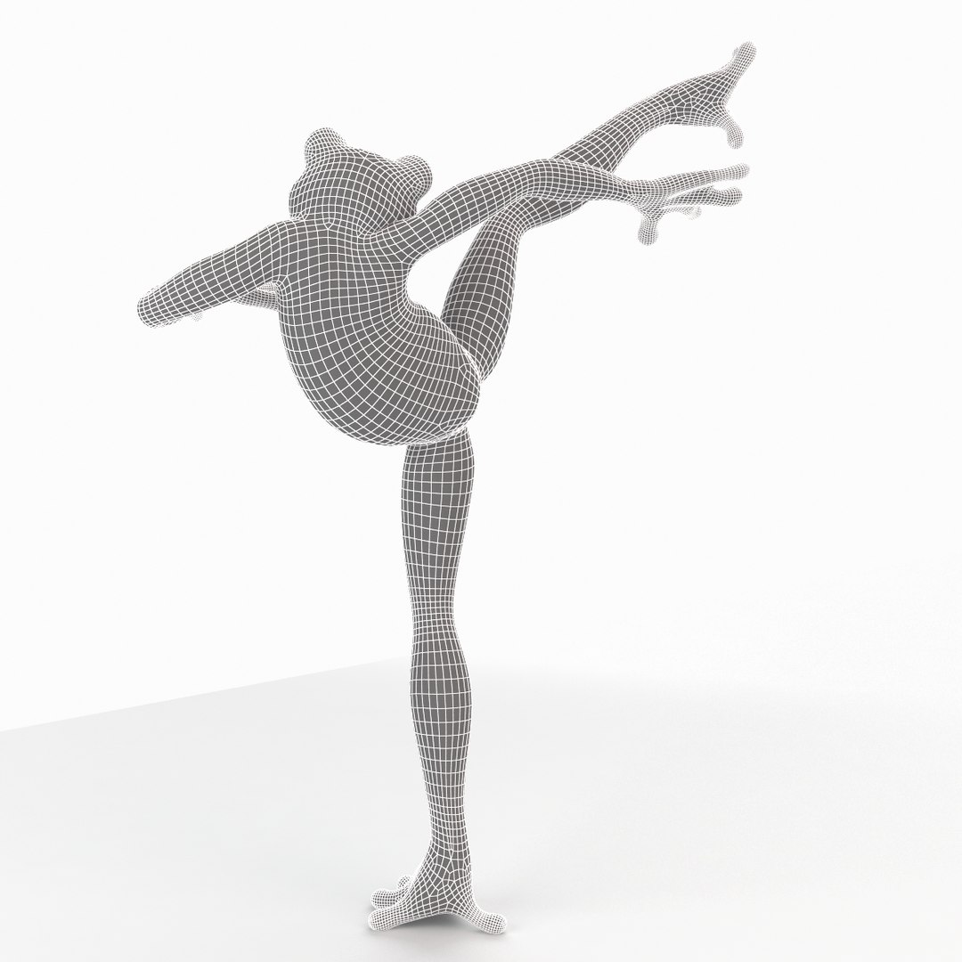 3d Model Frog Statuette