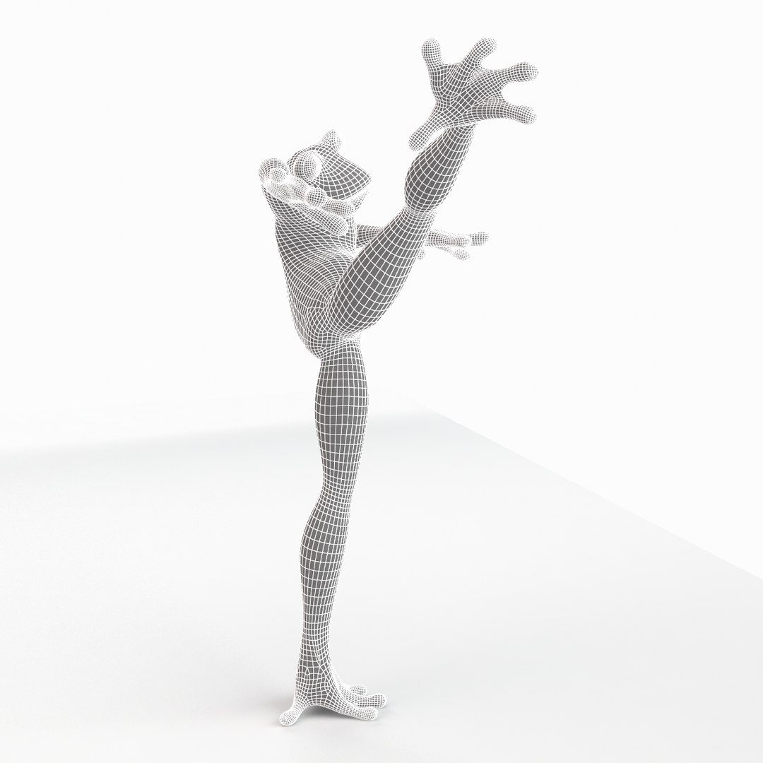 3d Model Frog Statuette