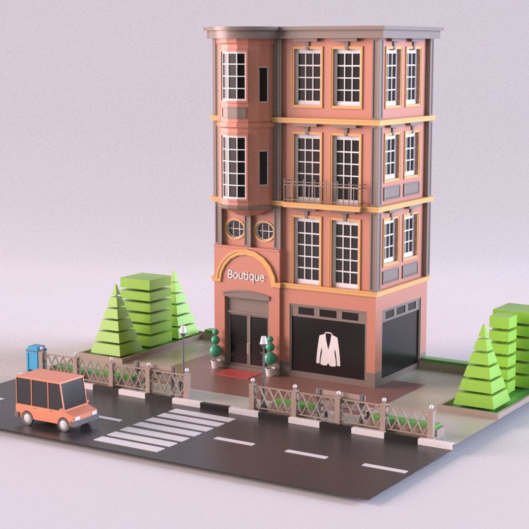 Boutique 02 Model - TurboSquid 1439072