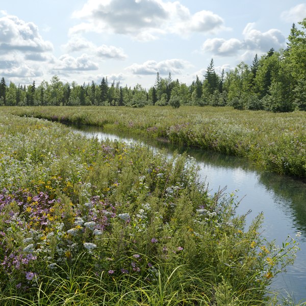 road set modelled 3d model