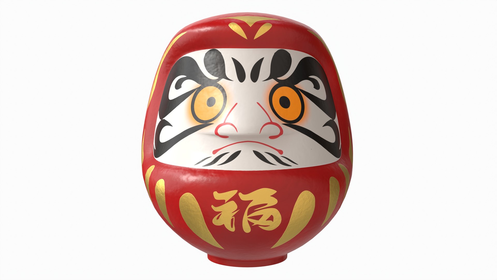 Japanese Doll Daruma 3D Model - TurboSquid 2137559