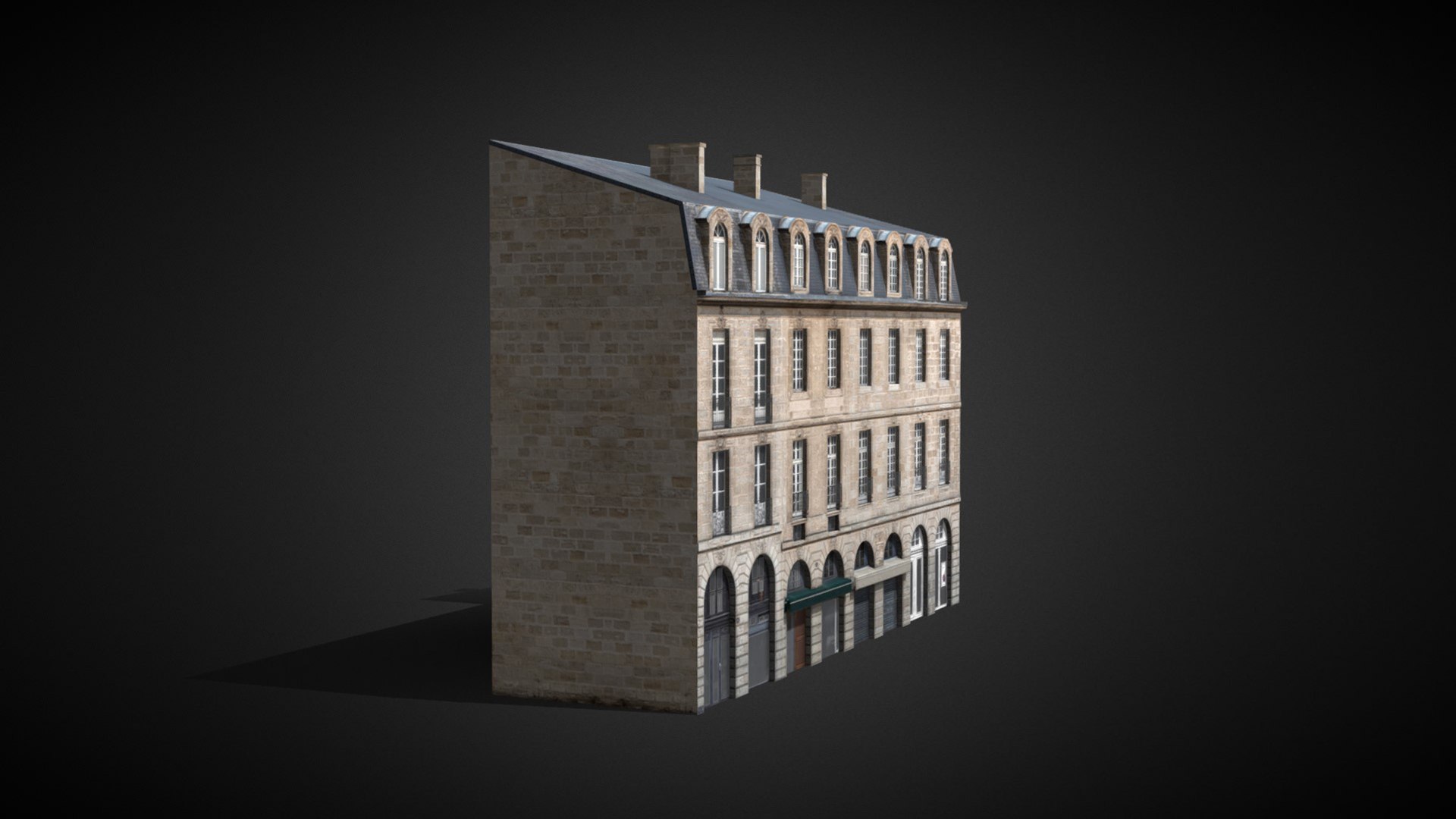 3D Model Corner Building - TurboSquid 2203412