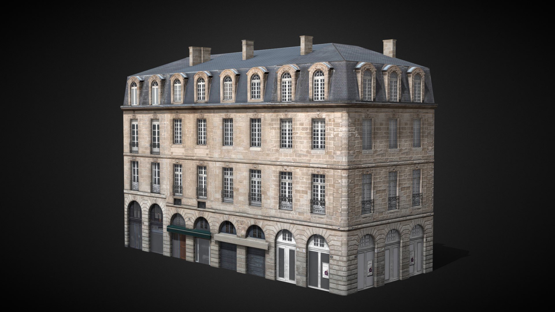 3D Model Corner Building - TurboSquid 2203412