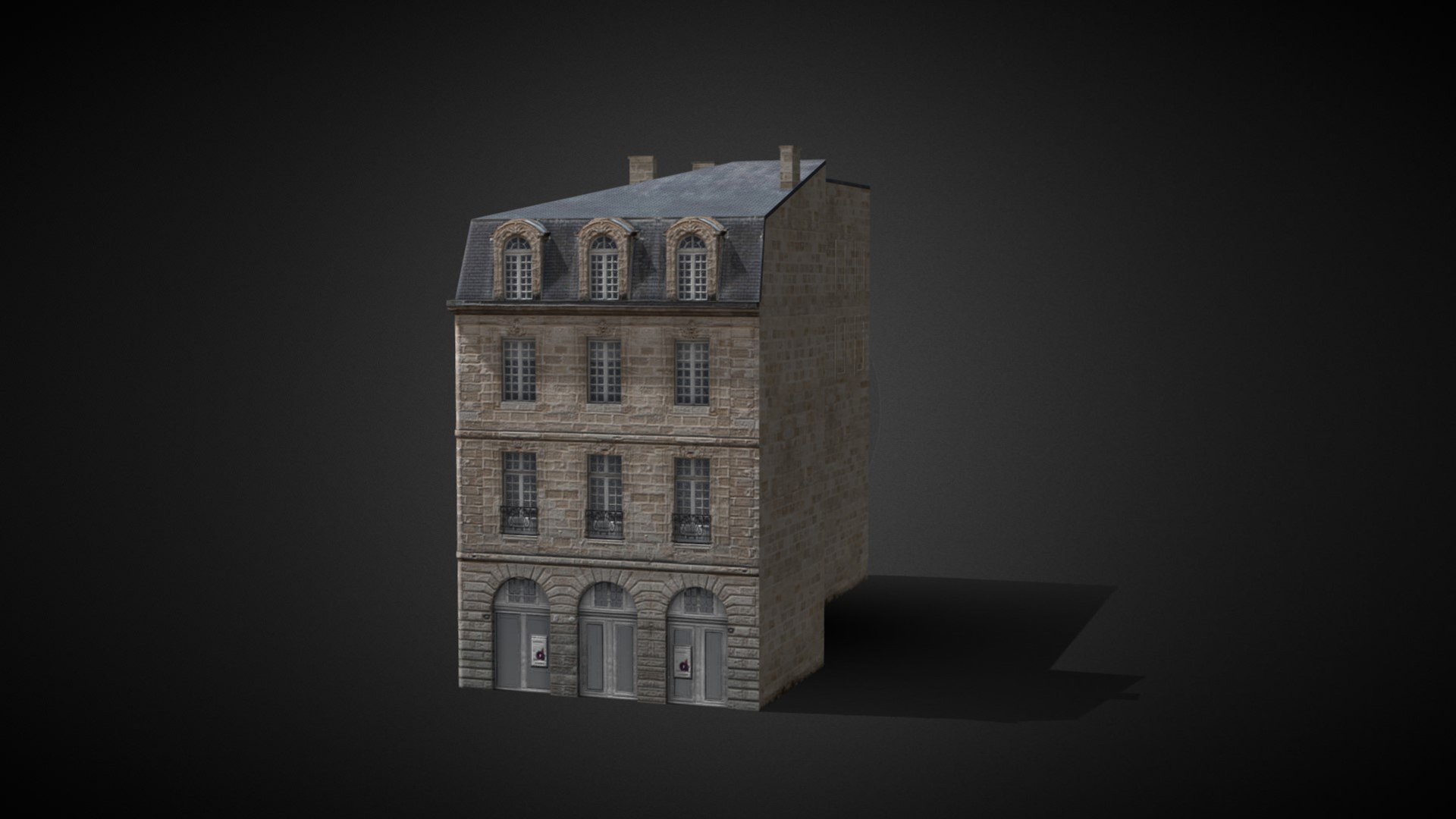 3D Model Corner Building - TurboSquid 2203412