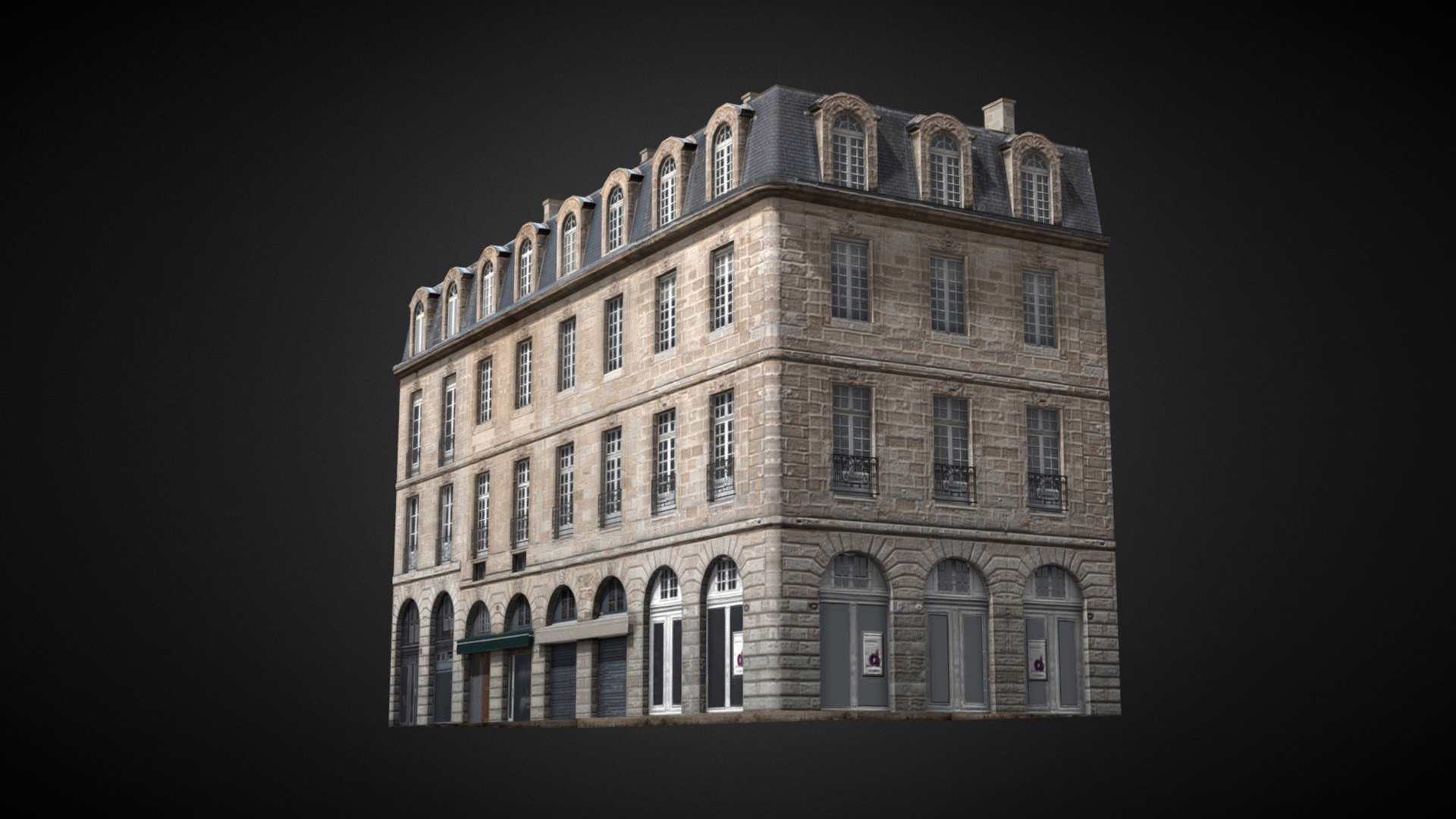 3D Model Corner Building - TurboSquid 2203412