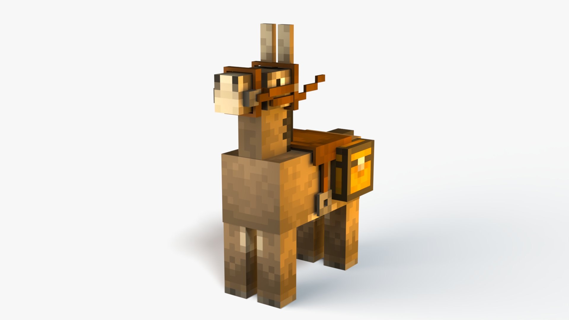 modelo 3d Burro de Minecraft - TurboSquid 2534478