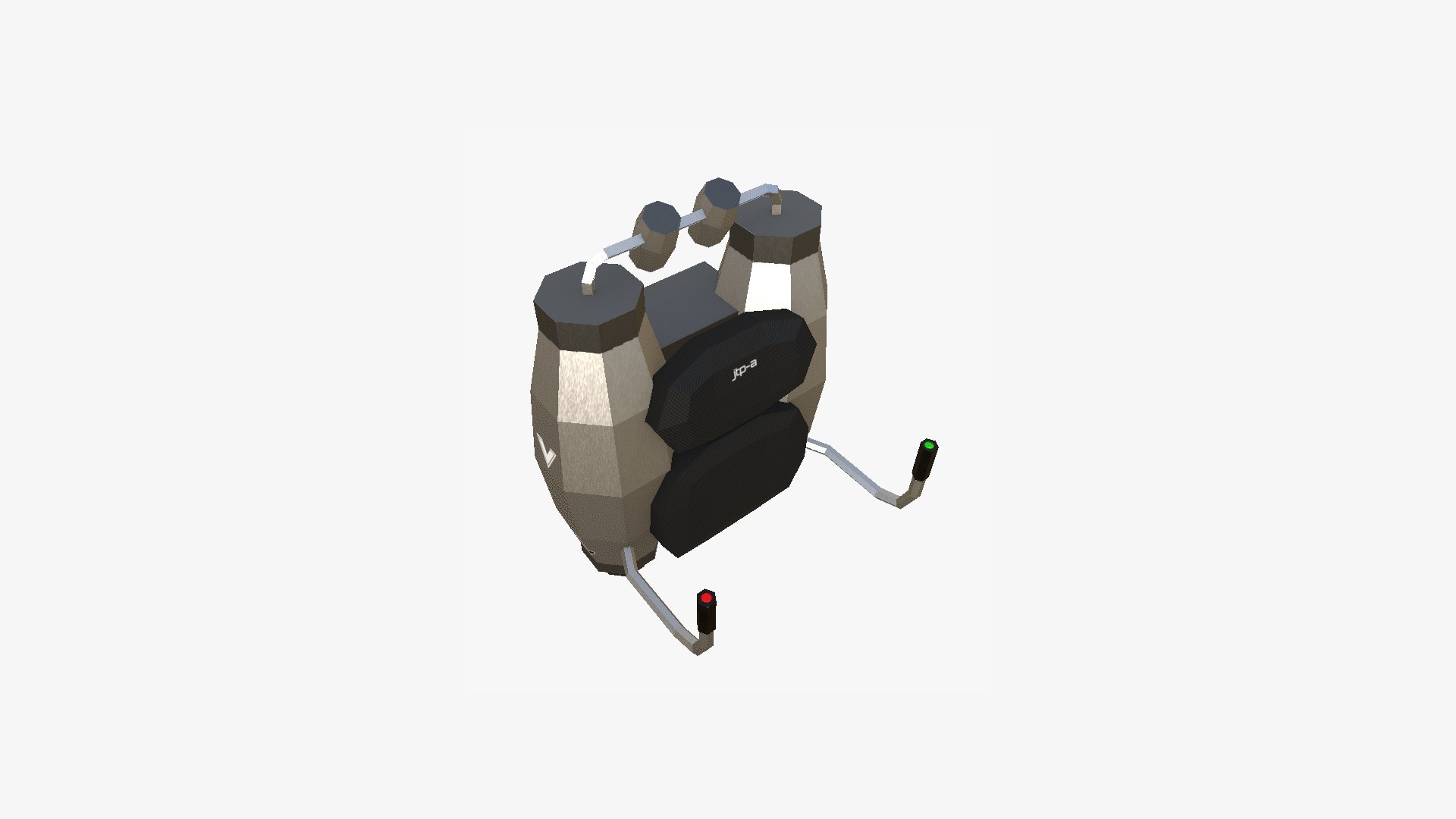 3D Jetpack Low Poly A05 Metal - SciFi Character Design Model ...