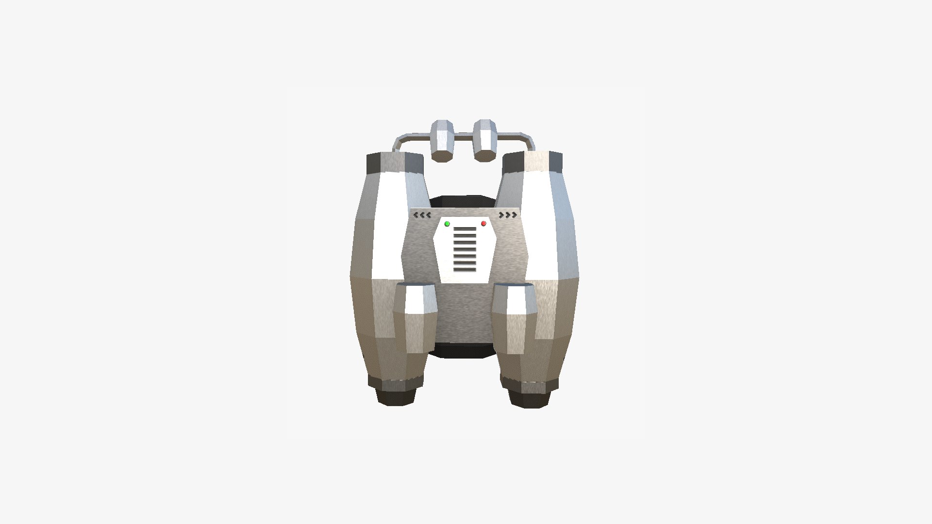 3D Jetpack Low Poly A05 Metal - SciFi Character Design Model ...