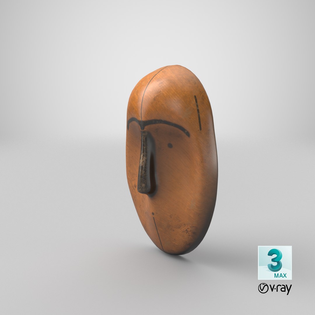 3D Tribal Wooden Mask Model - TurboSquid 1948050