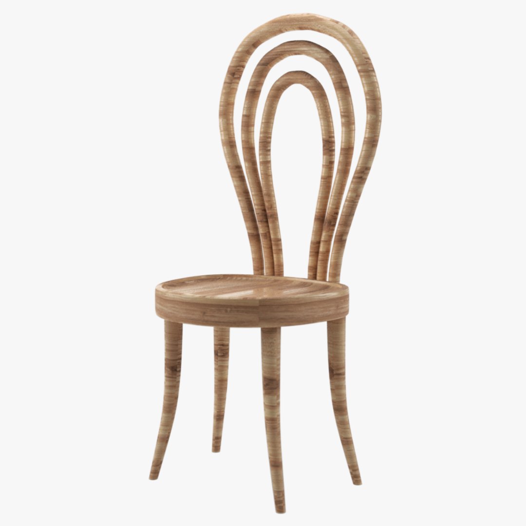 3D Simple Wooden Chair - TurboSquid 2086609