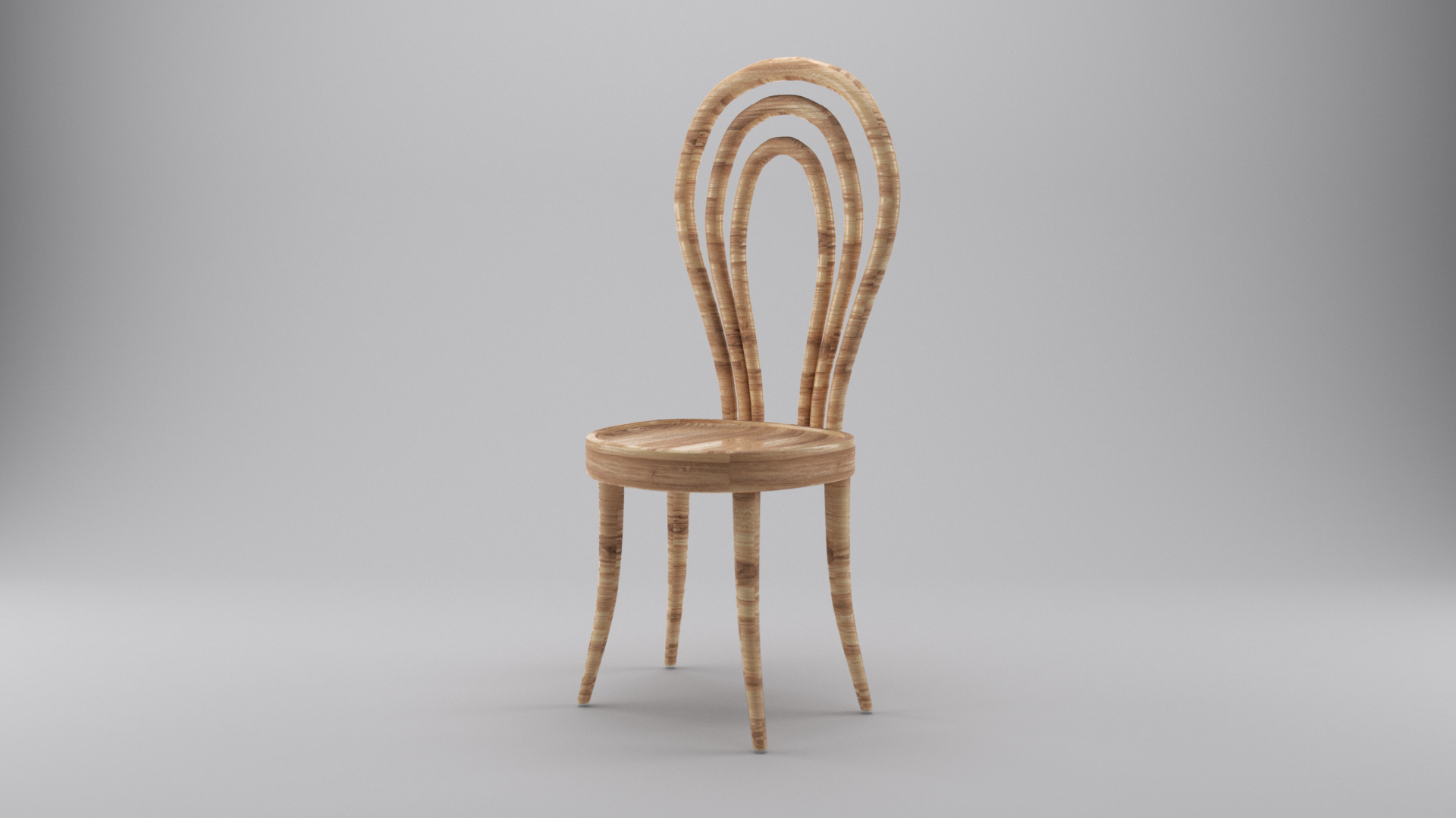3D Simple Wooden Chair - TurboSquid 2086609