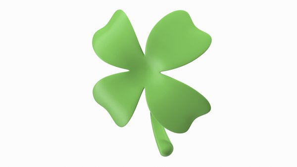 Emoji de trevo de quatro folhas Modelo 3D - TurboSquid 1867993