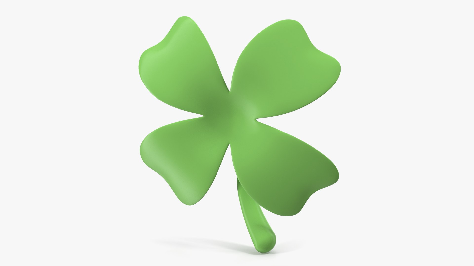 3D Four Leaf Clover Emoji model - TurboSquid 1867993