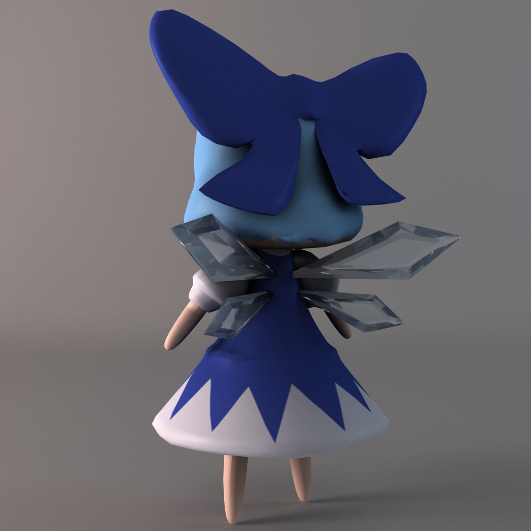 Free Cirno Ice Fairy 3d Model