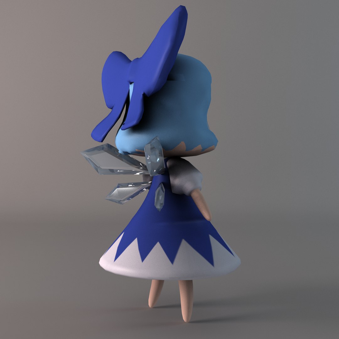 Free Cirno Ice Fairy 3d Model
