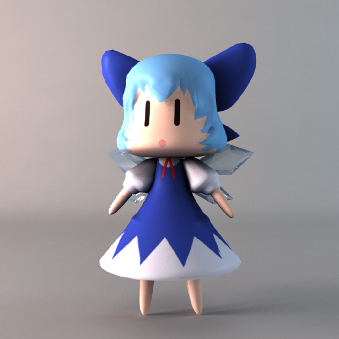 Free Cirno Ice Fairy 3d Model