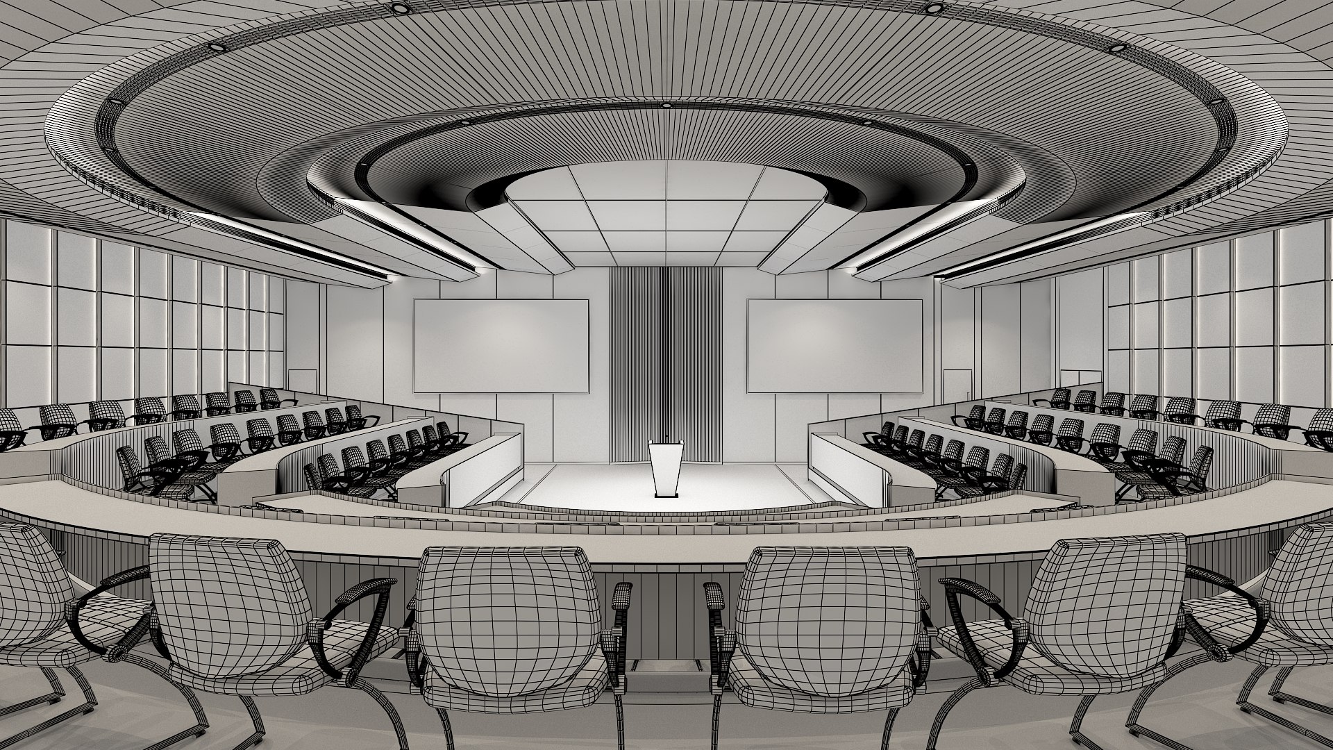 Conference Hall 02 3D Model - TurboSquid 1870092