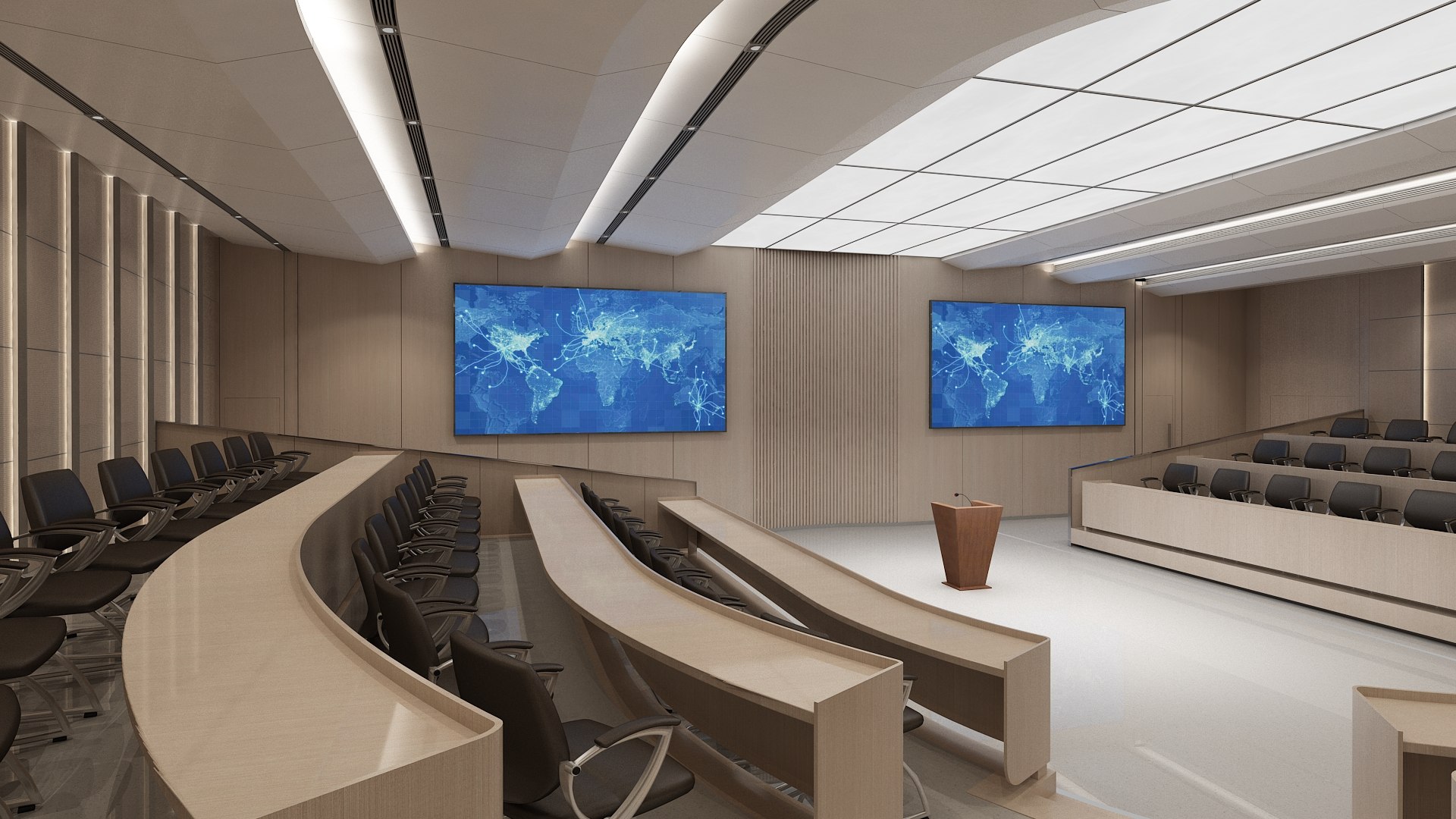 Conference Hall 02 3D Model - TurboSquid 1870092