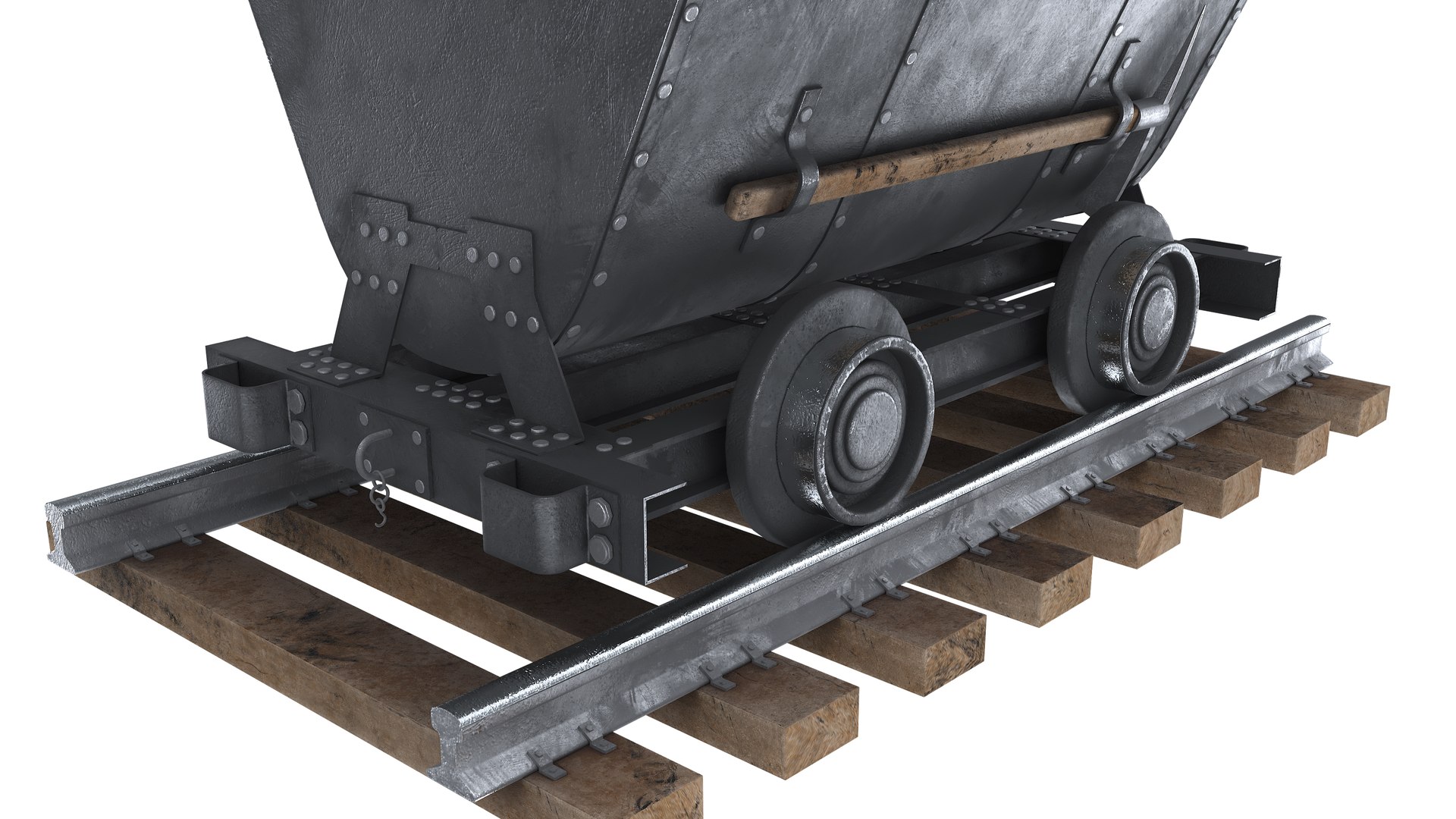 Rail Handcar And Mine Cart 3D Model - TurboSquid 2245274