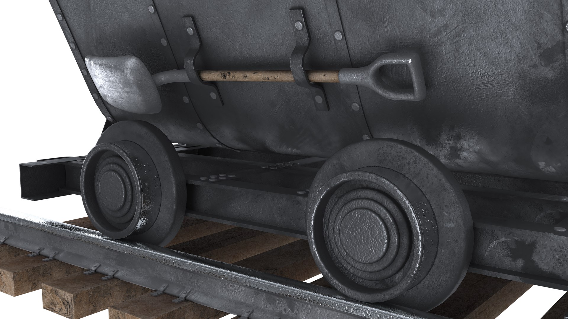 Rail Handcar And Mine Cart 3D Model - TurboSquid 2245274