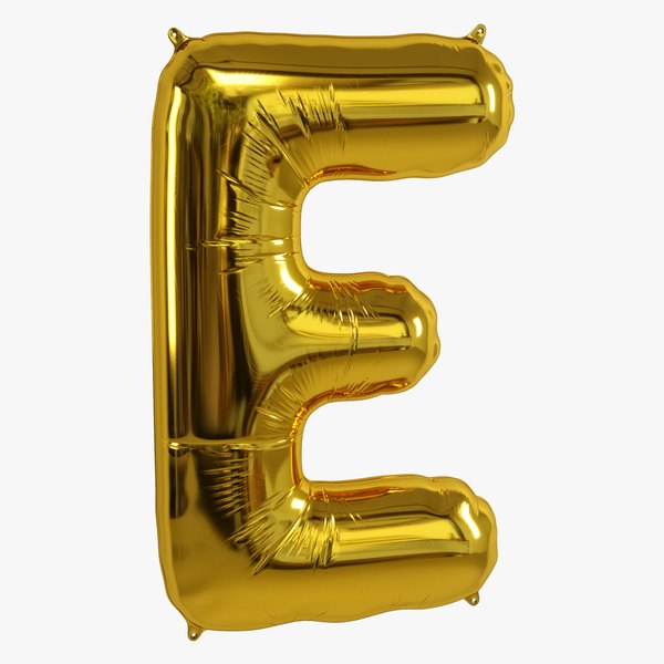 3D balloon foil gold model - TurboSquid 1362372