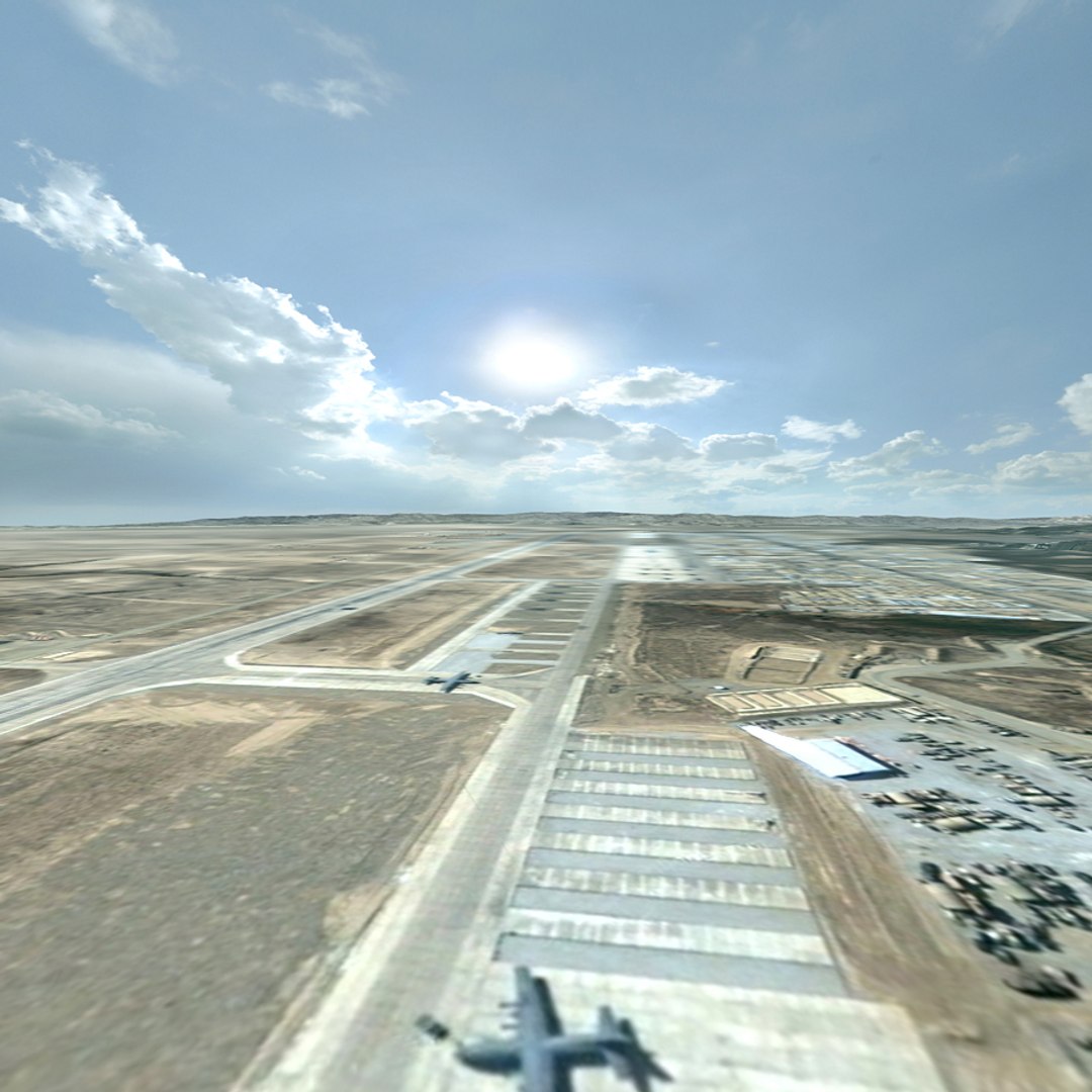 3d 3ds Air Base Terrain