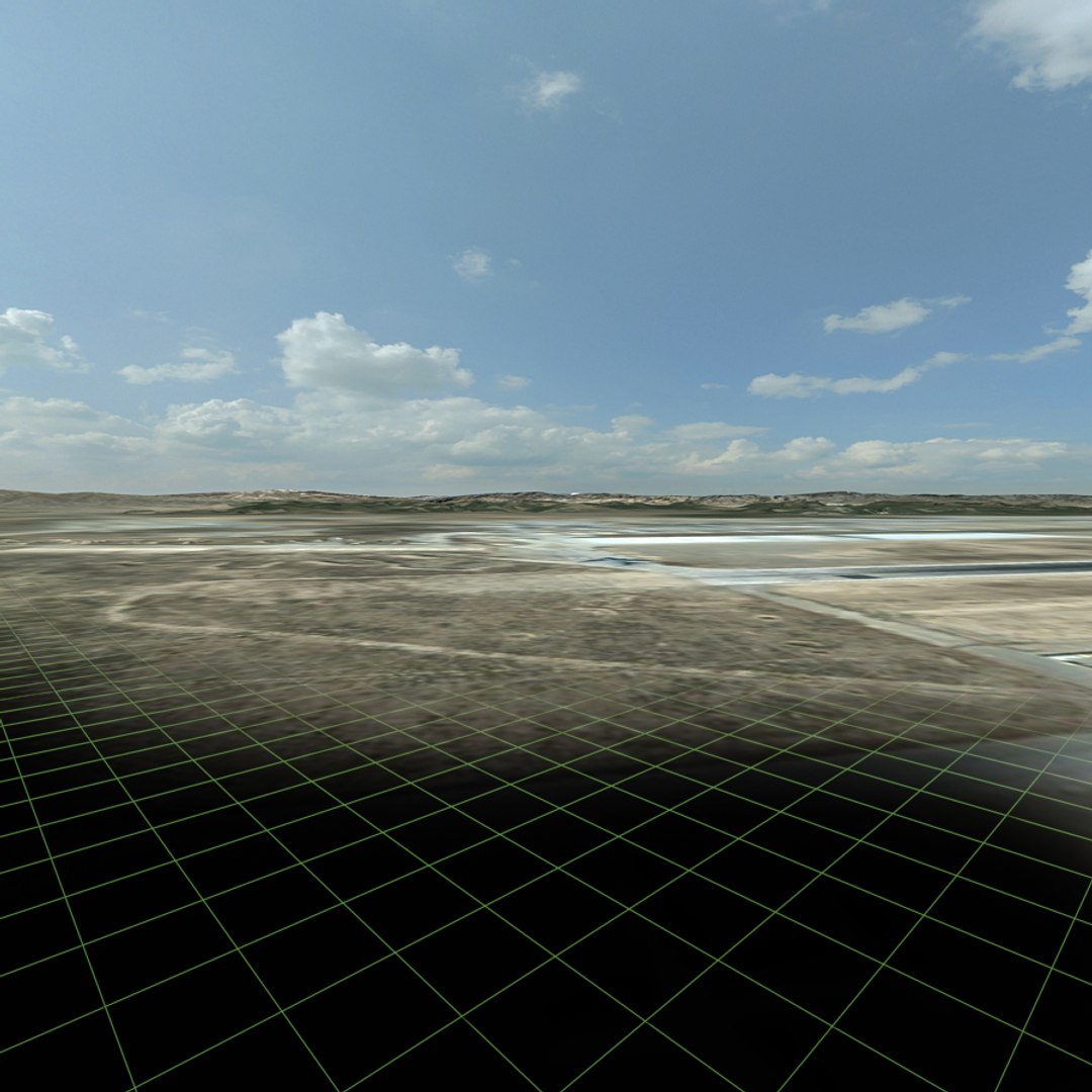 3d 3ds air base terrain