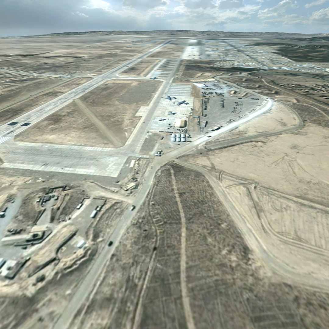 3d 3ds Air Base Terrain
