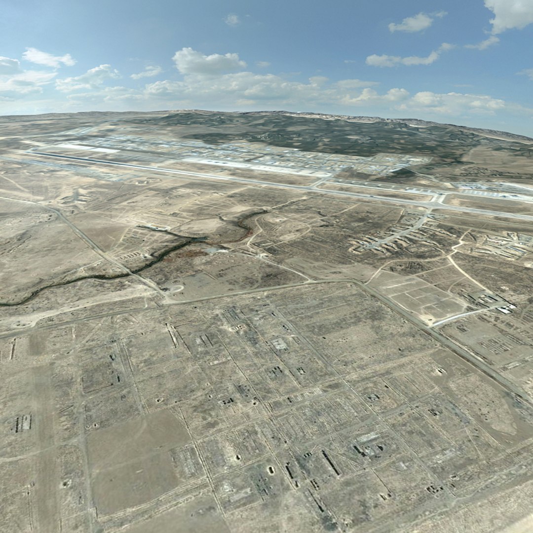 3d 3ds Air Base Terrain