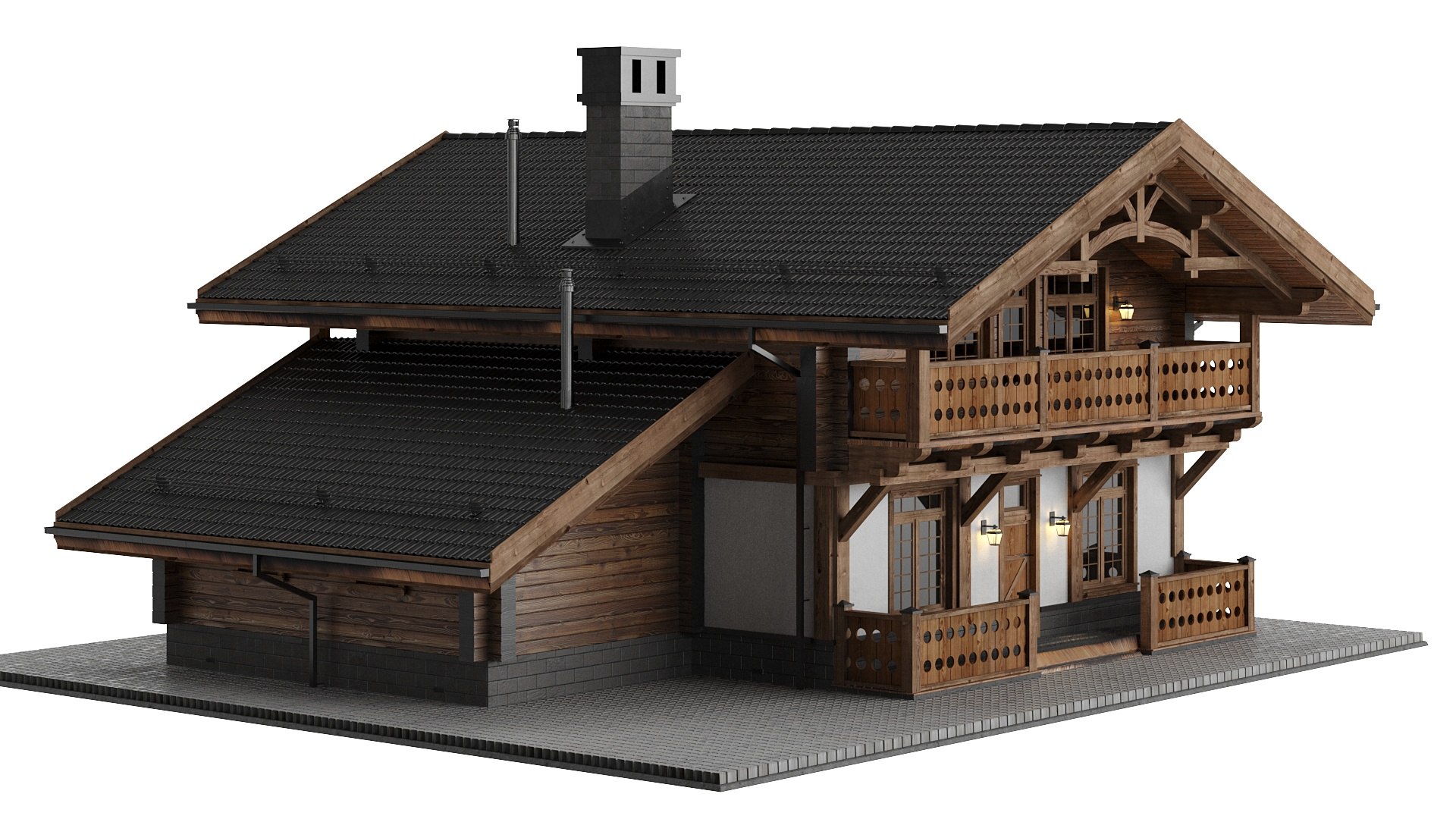 Country House 3D Model - TurboSquid 2376030