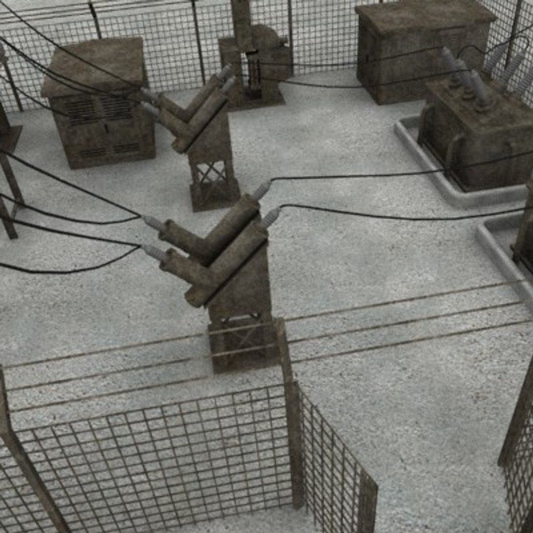 Substation Buildings 3d Model