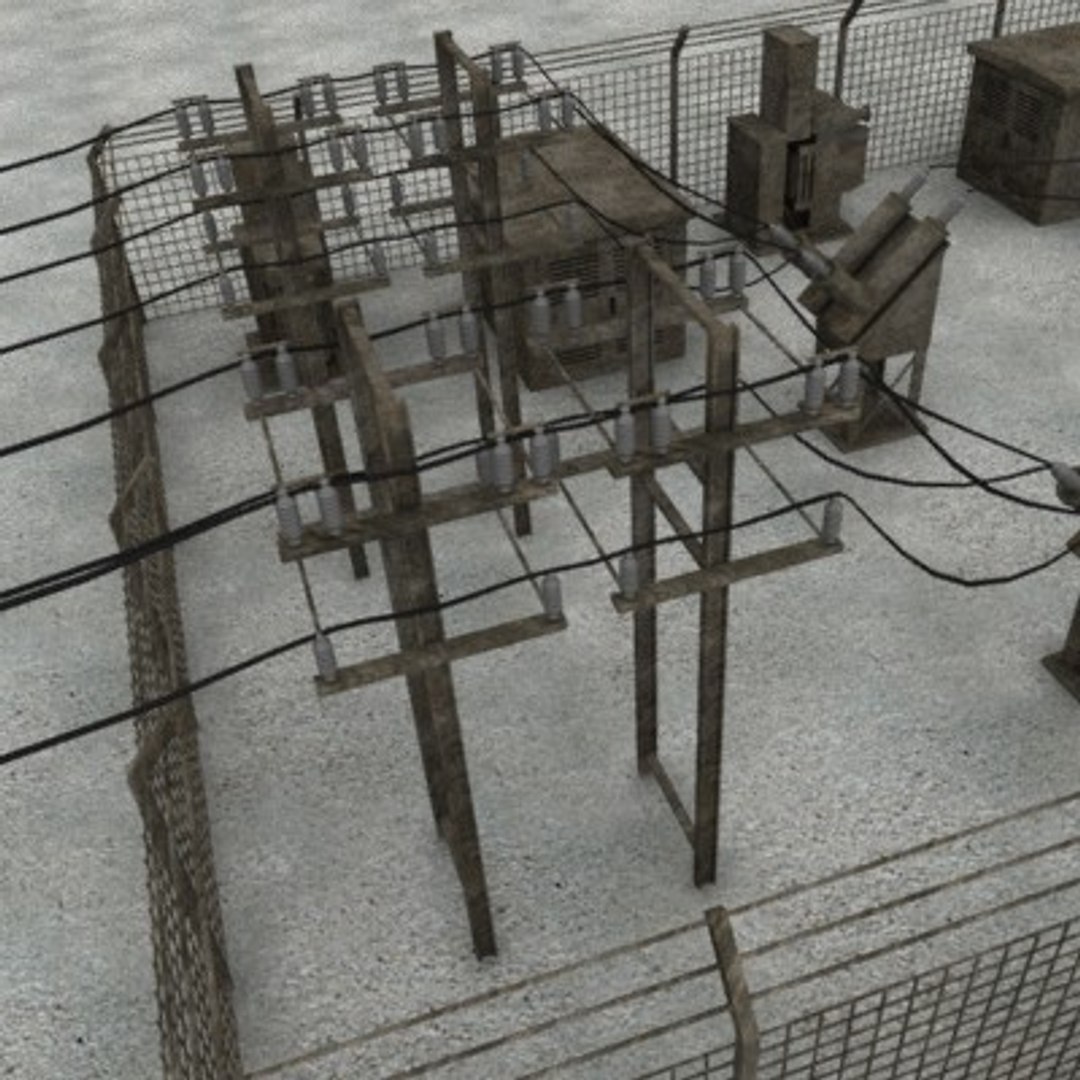 Substation Buildings 3d Model
