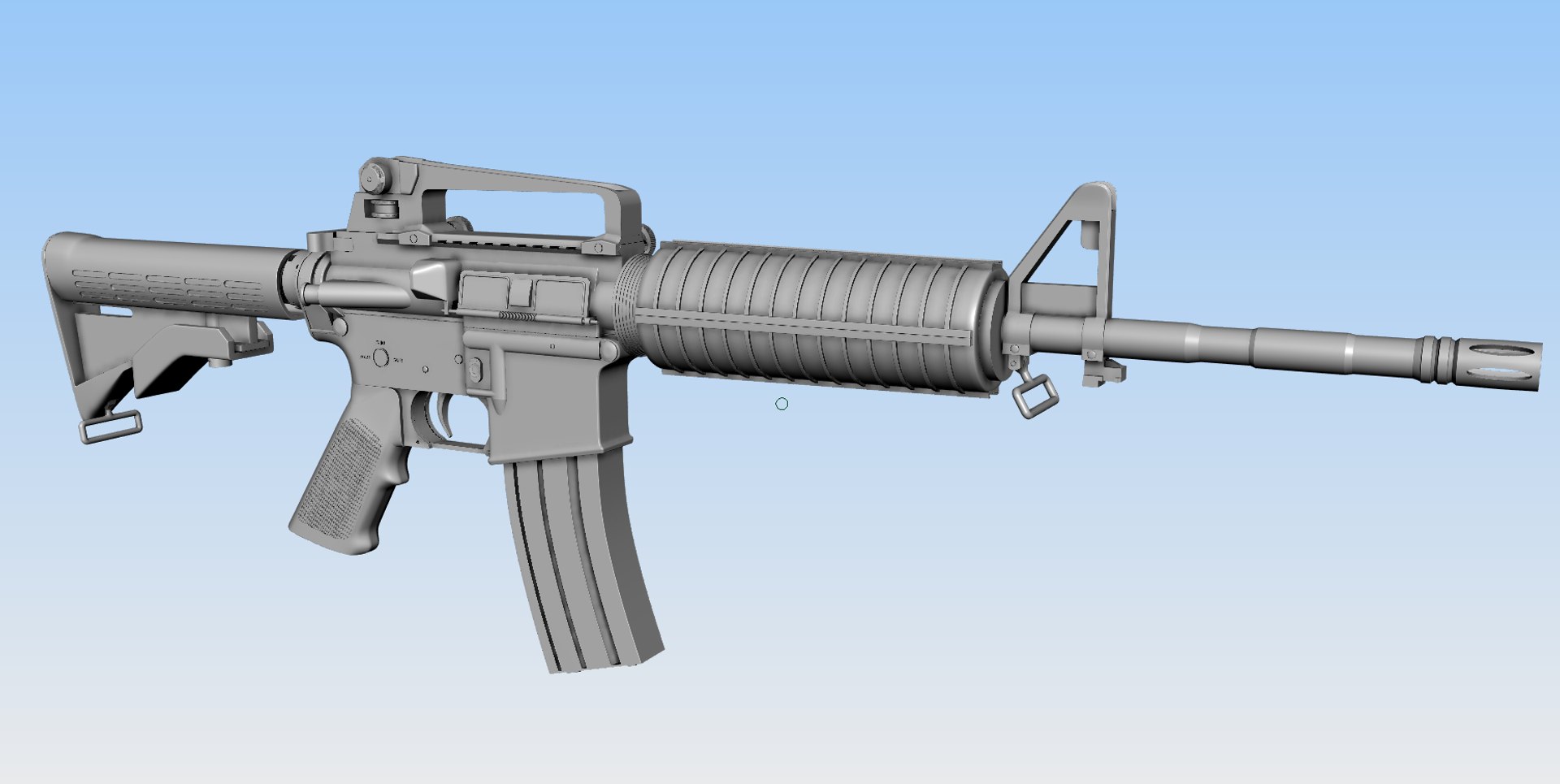 base assault rifle ready 3d obj