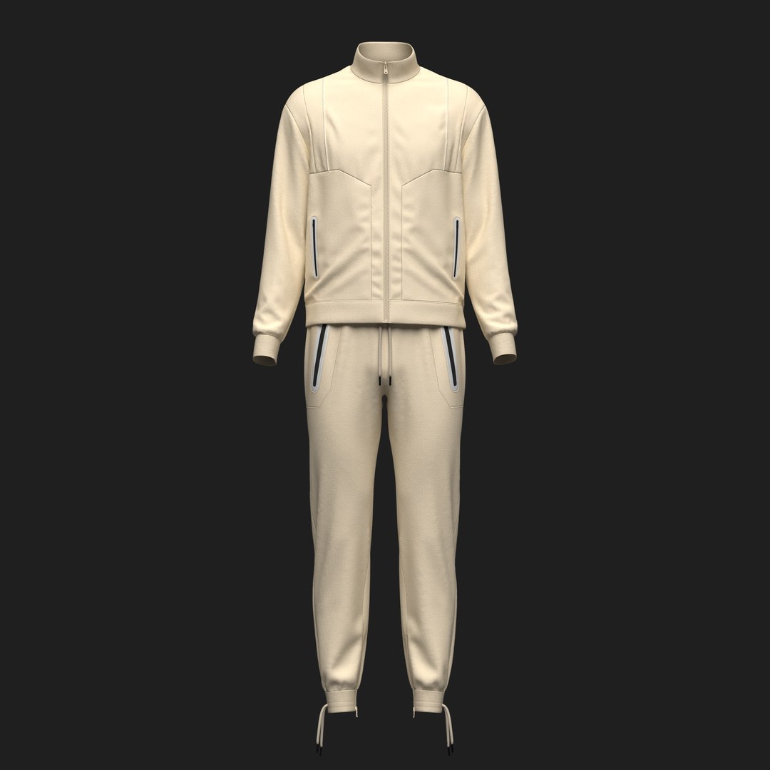 Mens Tracksut Outfit 3d Model 3D Model - TurboSquid 2200318
