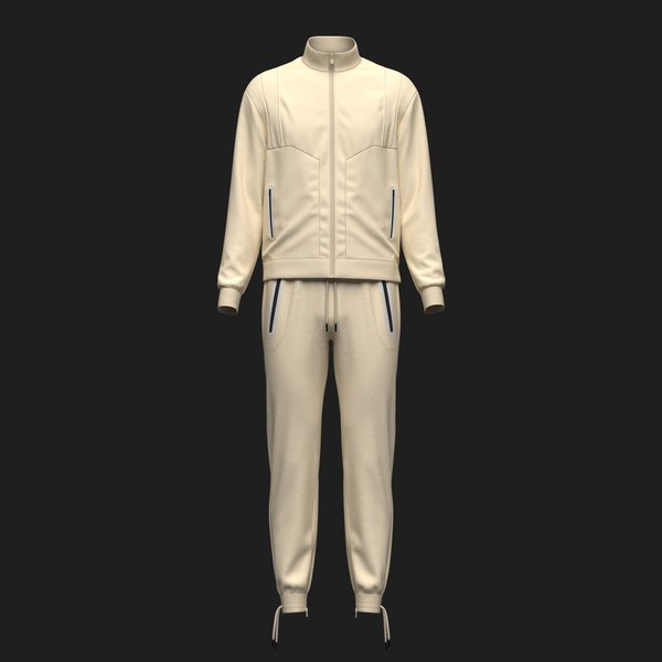 modelo 3d Traje de chaqueta acolchada con capucha para hombre Modelo 3D ...
