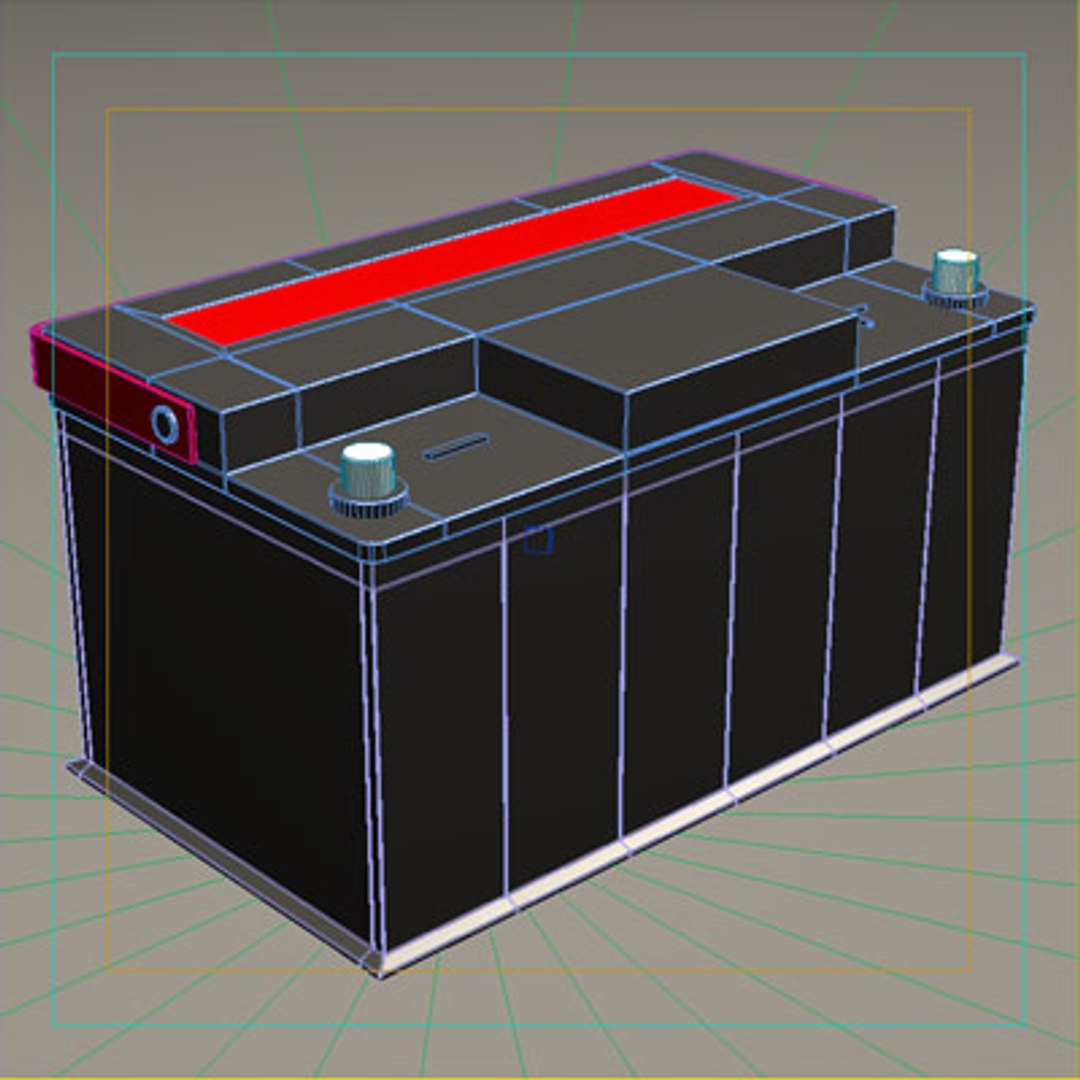 Car Battery 3d Model