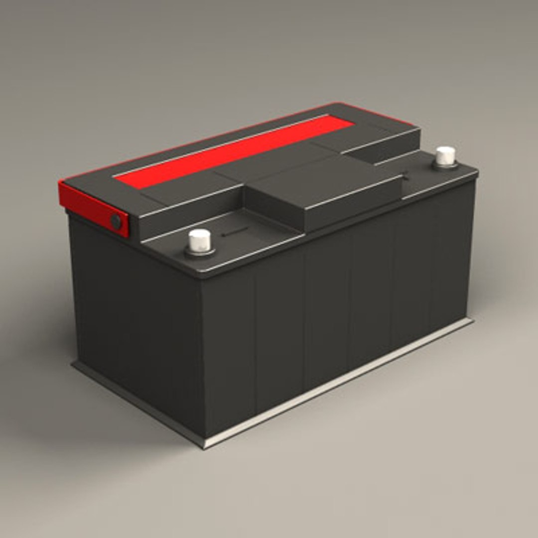 Car Battery 3d Model
