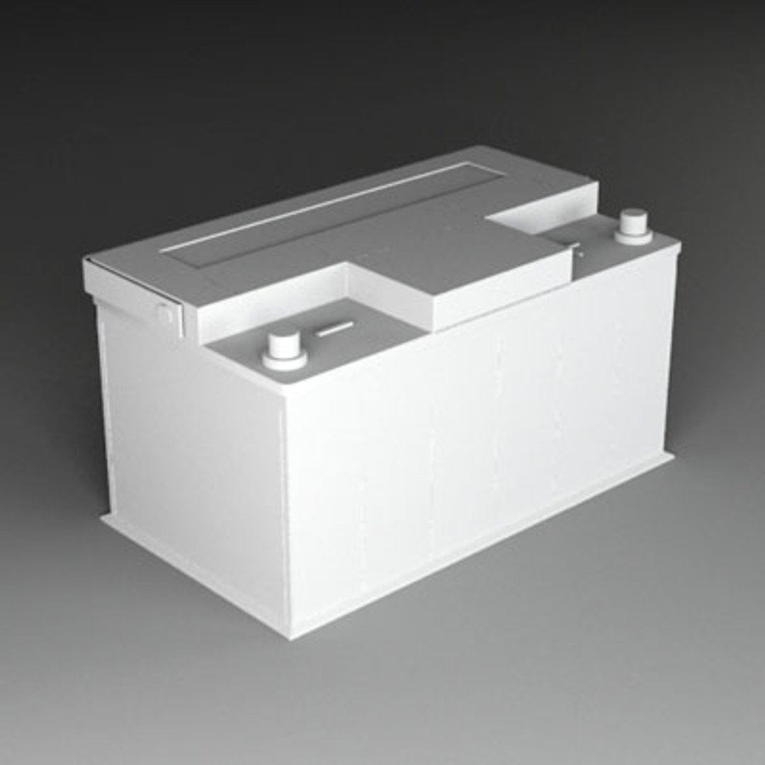 Car Battery 3d Model